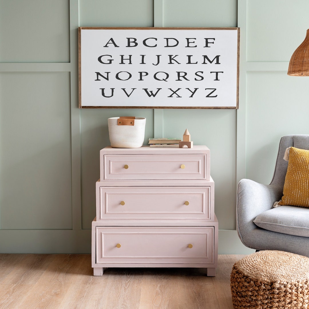 ABC Wall Art | ABC Sign | Alphabet Wood Sign | School Room Sign | Home ...