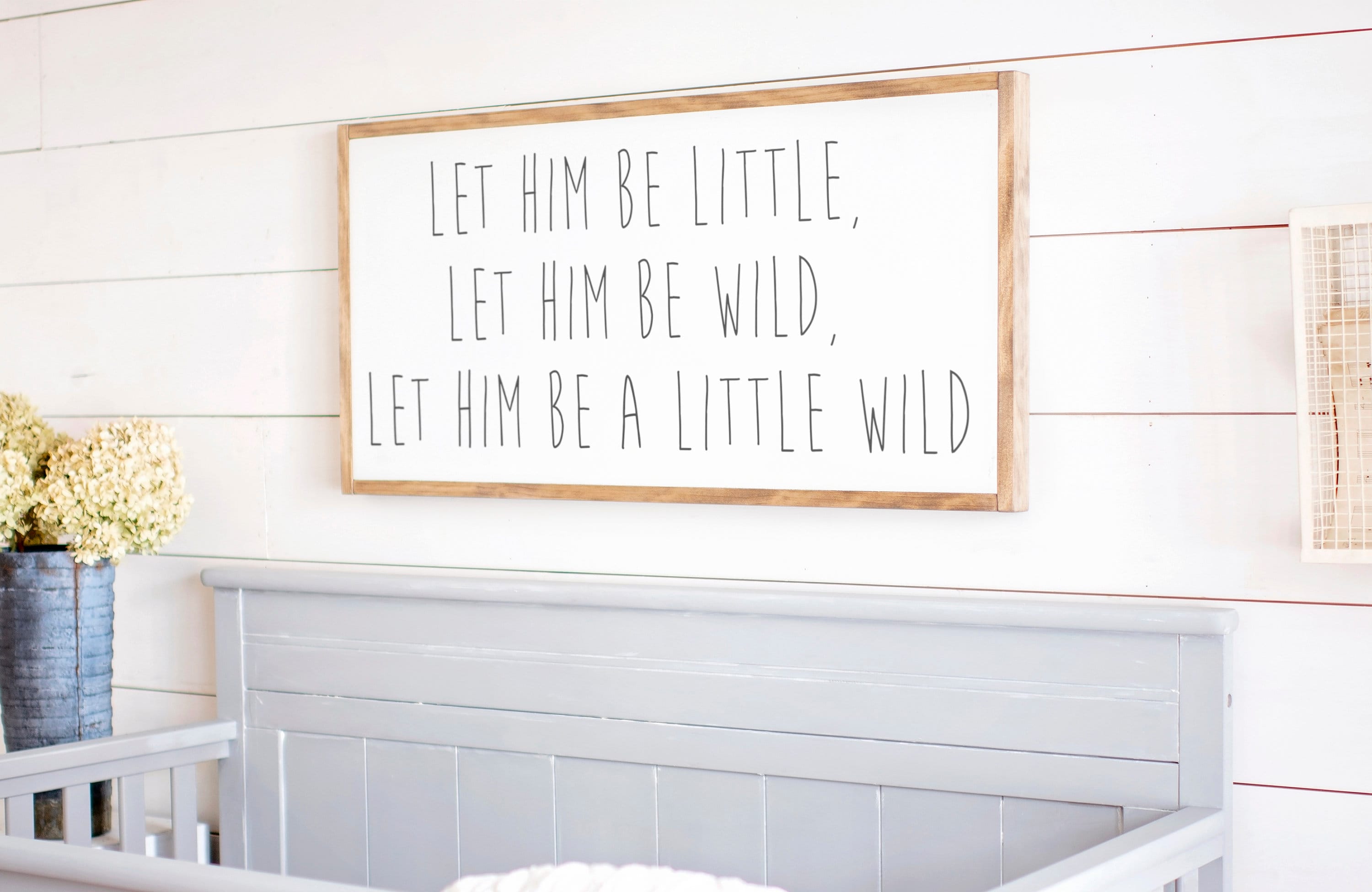 Boys Room Wall Decor Boys Room Sign Let Him Be A Little | Etsy