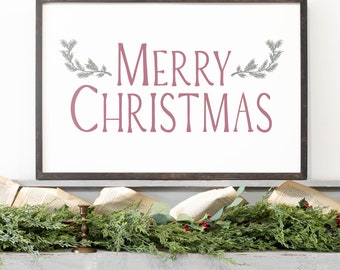 Large Merry Christmas Sign - Etsy