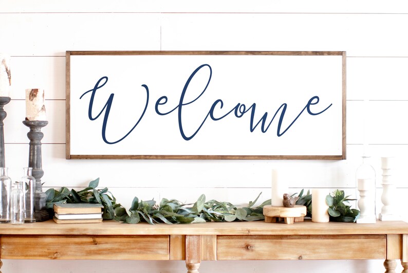 Entryway Signs Welcome Sign Framed Wood Welcome Sign | Etsy Entryway Signs Welcome Sign Framed Wood Welcome Sign | Etsy