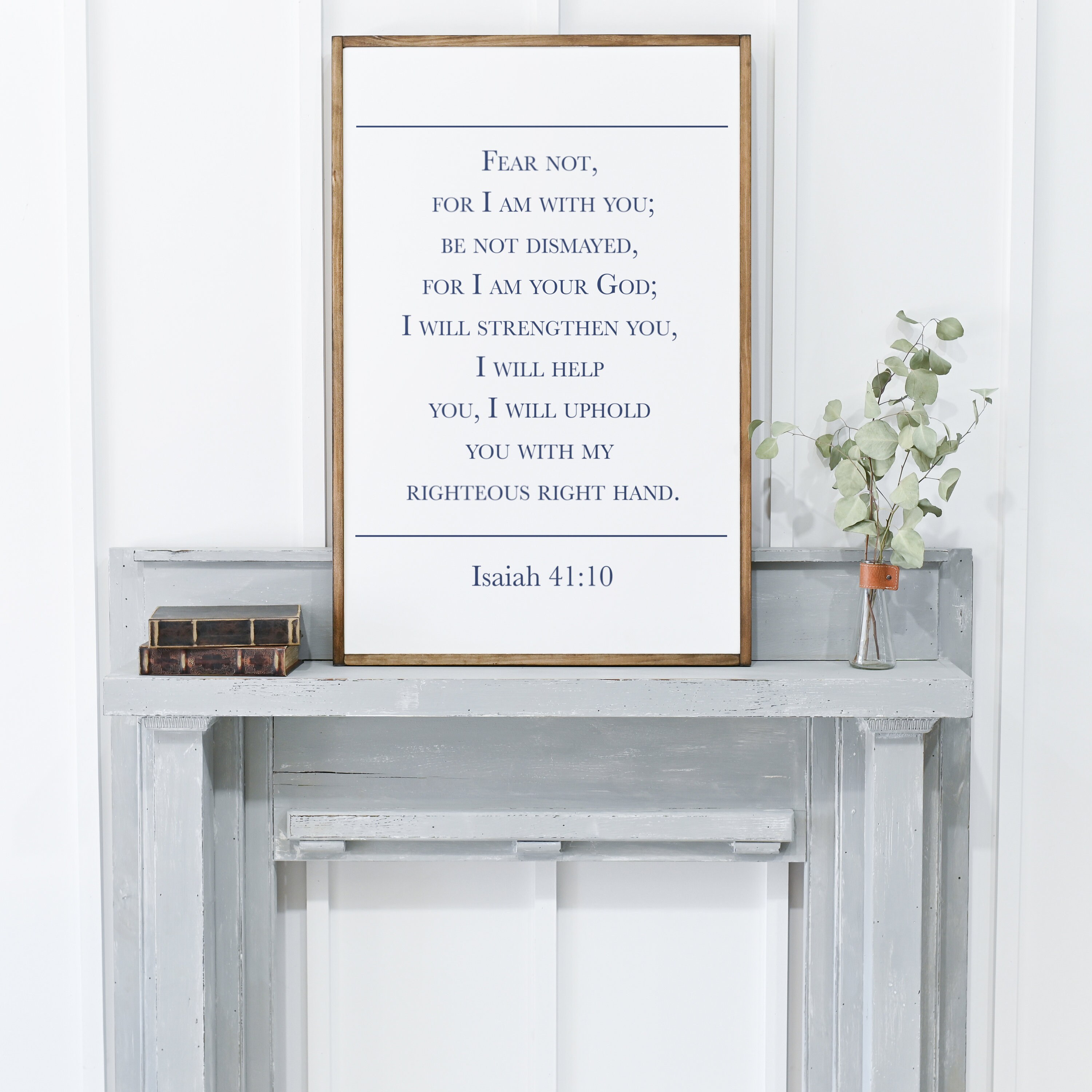 Scripture Wall Decor Christian Wall Decor Isaiah 41 - Etsy