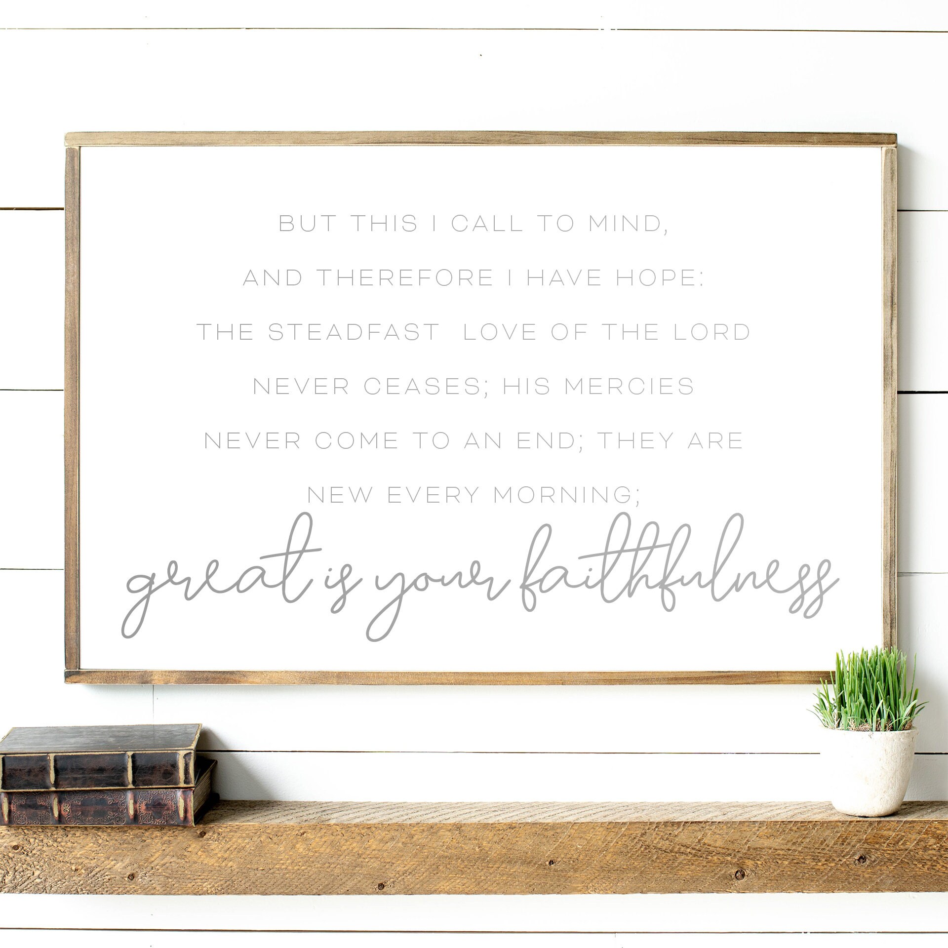 Great is Thy Faithfulness Sign Scripture Wall Decor - Etsy