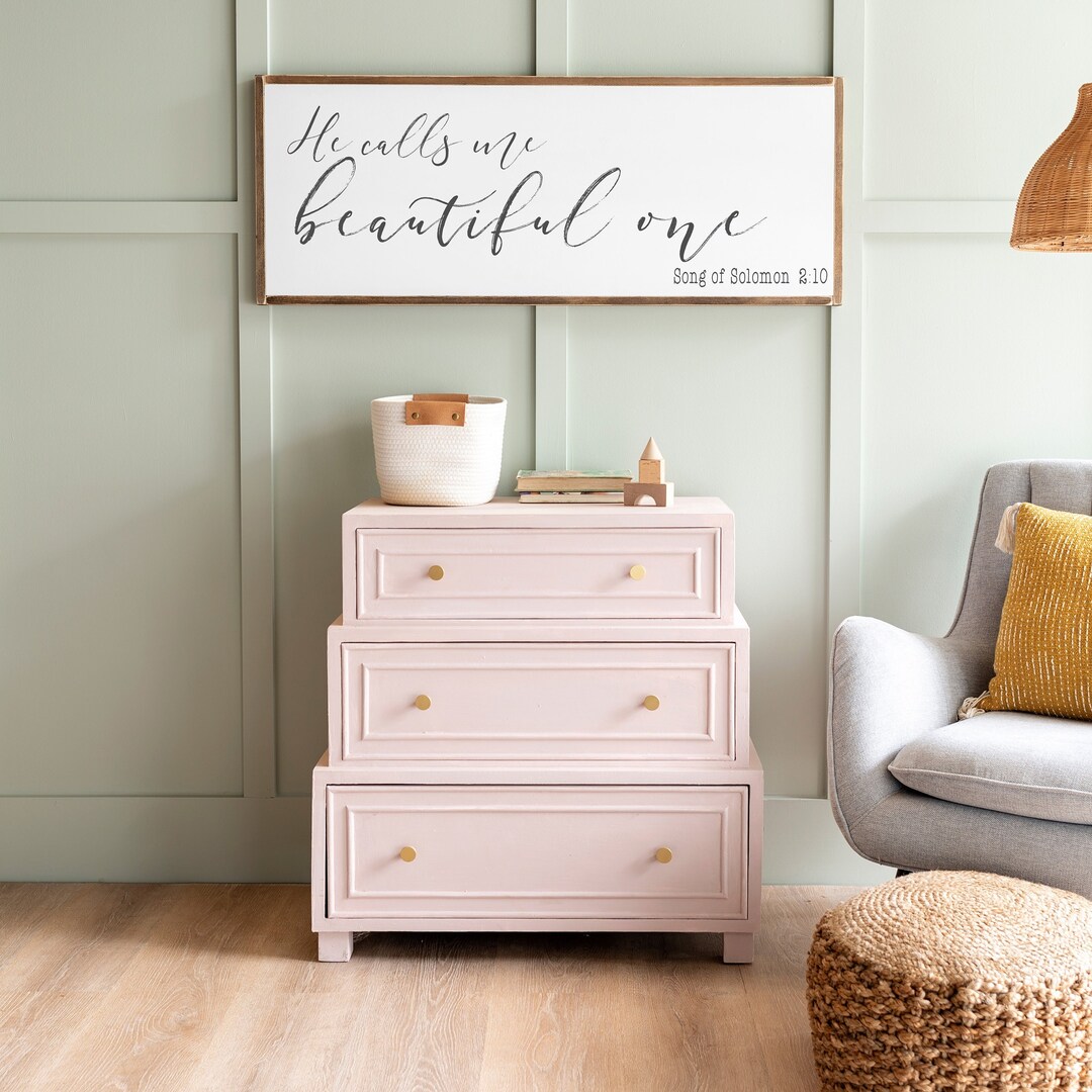 He Calls Me Beautiful One Sign | Girls Room Scripture Sign | Song of ...