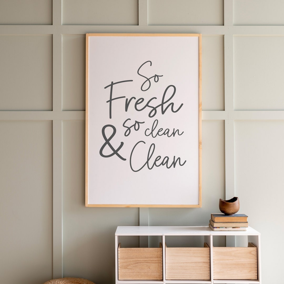 So Fresh and so Clean Sign Laundry Room Signs Kitchen Signs Laundry ...