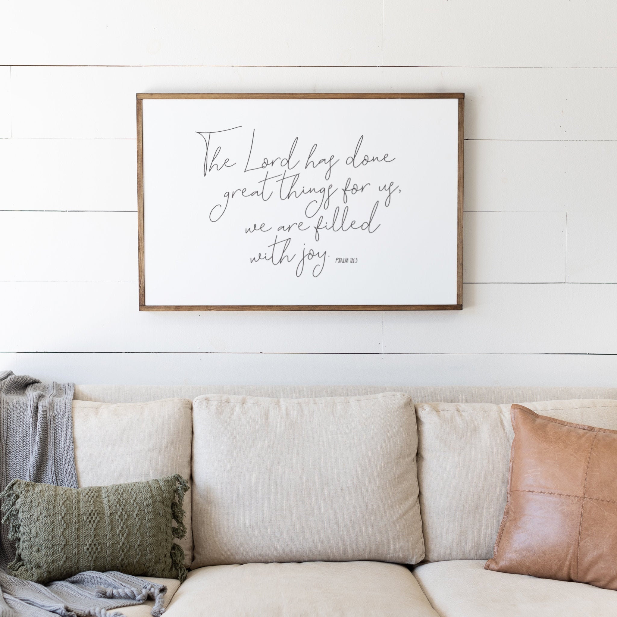 The Lord Has Done Great Things for Us Sign | Scripture Sign | Christian ...