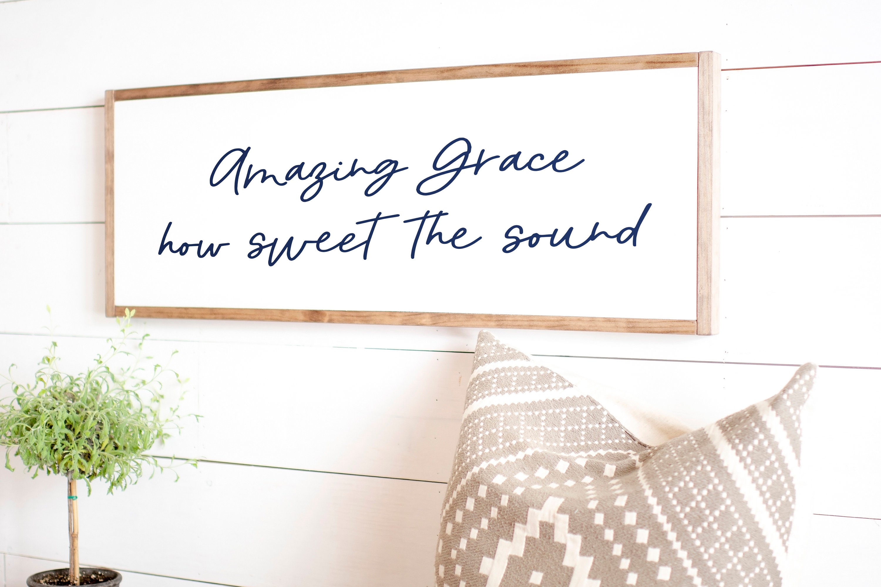 Amazing Grace How Sweet the Sound Amazing Grace Sign | Etsy