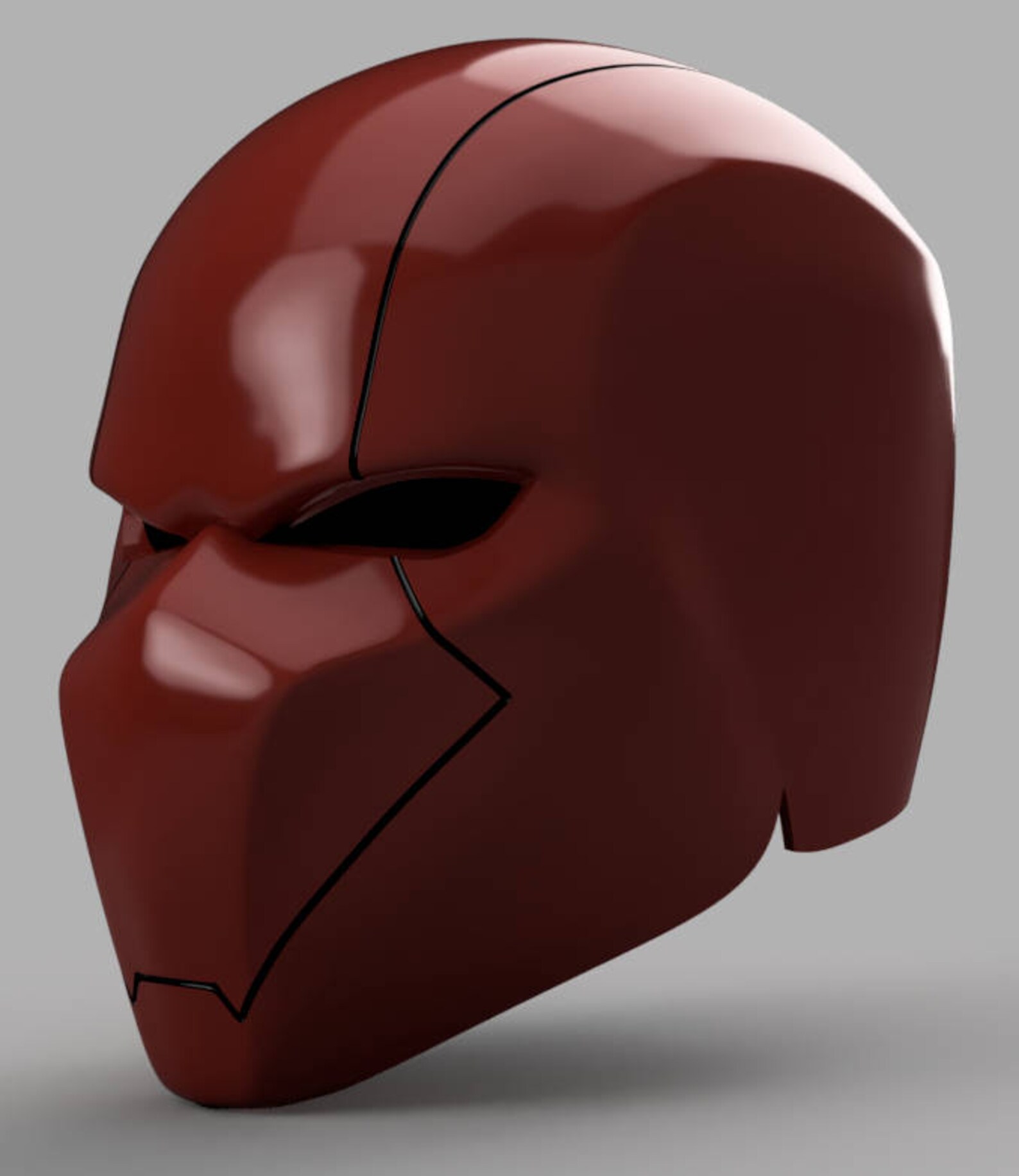 Red Hood Helmet Version 2 3D Model STL Files | Etsy