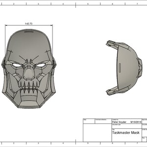 Taskmaster Mask 3D Model STL File - Etsy