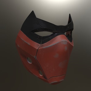 Red Hood Mask Version 2 3D Model STL Files - Etsy