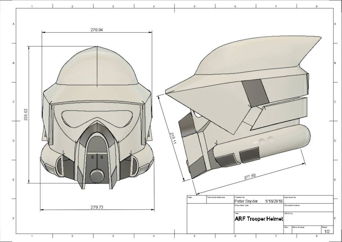 ARF Trooper Helmet 3D Model STL File - Etsy UK