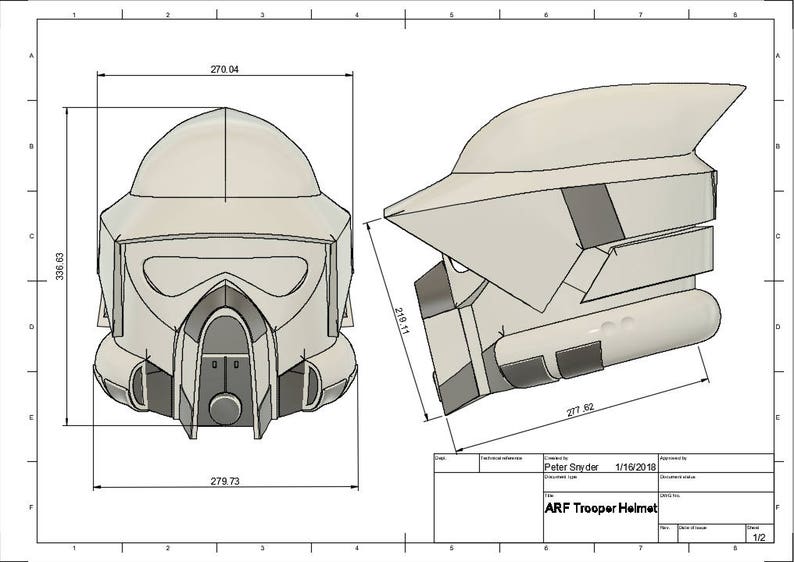 ARF Trooper Helmet 3D Model STL File - Etsy