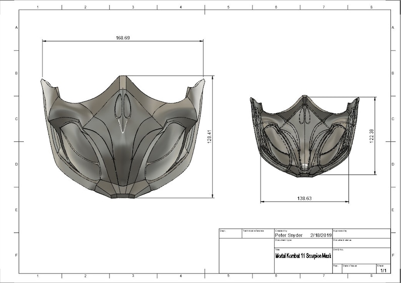 Scorpion Mask 3D Model STL Files - Etsy