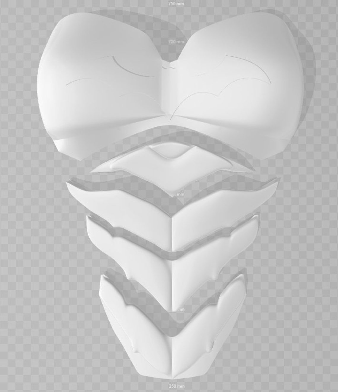 Batgirl Chest Armor 3D Model STL File - Etsy