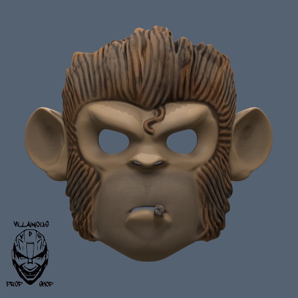Monkey Mask - Etsy