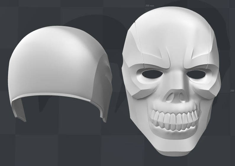 Black Mask Helmet 3D Model STL File - Etsy