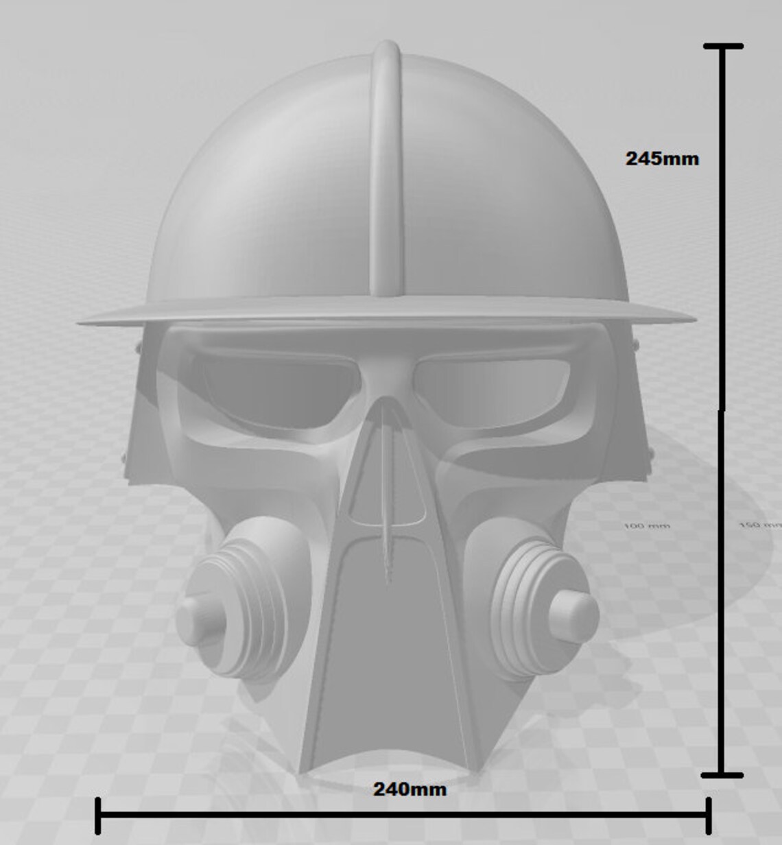 Gas Mask Helmet 3D Model STL File | Etsy