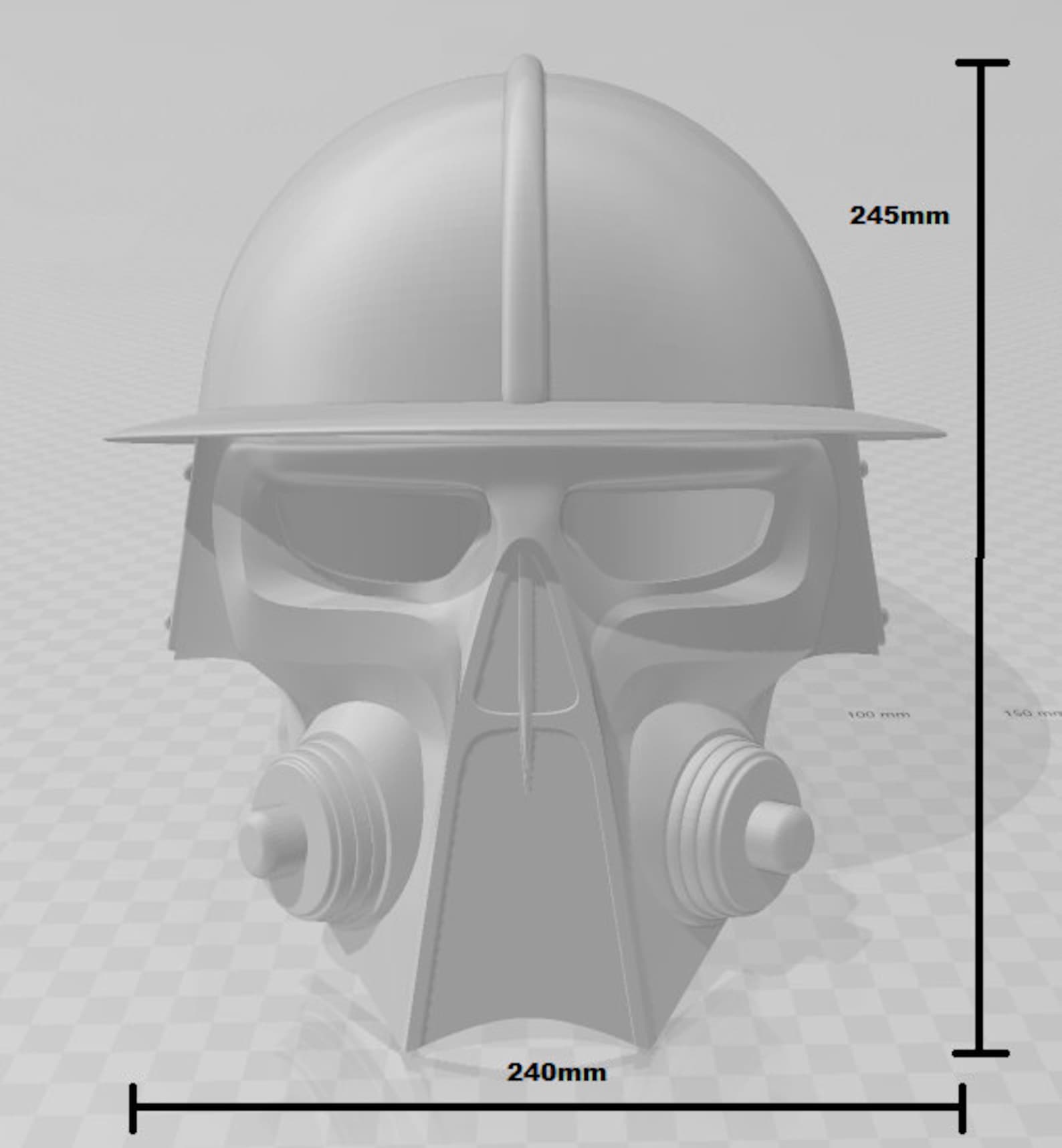 Gas Mask Helmet 3D Model STL File | Etsy