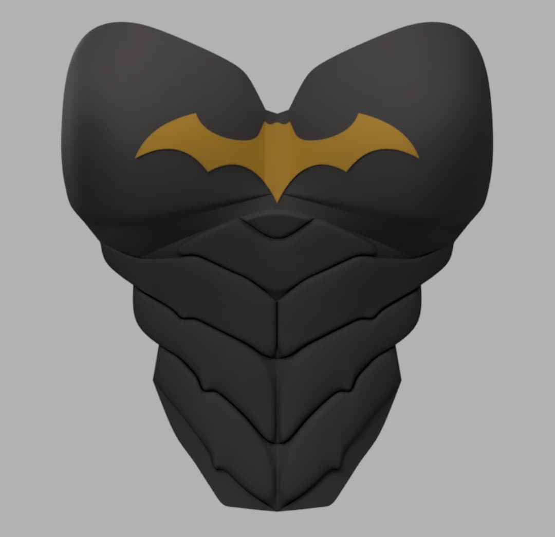 Batgirl Chest Armor 3D Model STL File - Etsy
