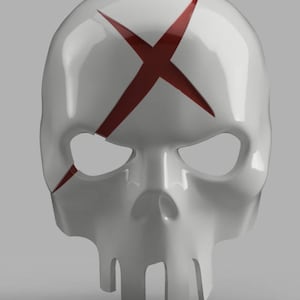 Red X Mask 3D Model STL Files - Etsy