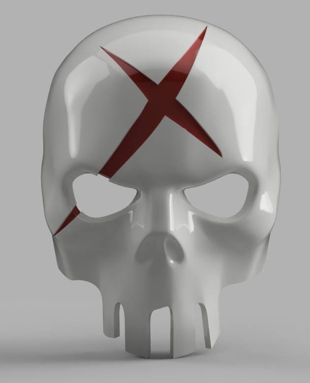 Red X Mask 3D Model STL Files - Etsy