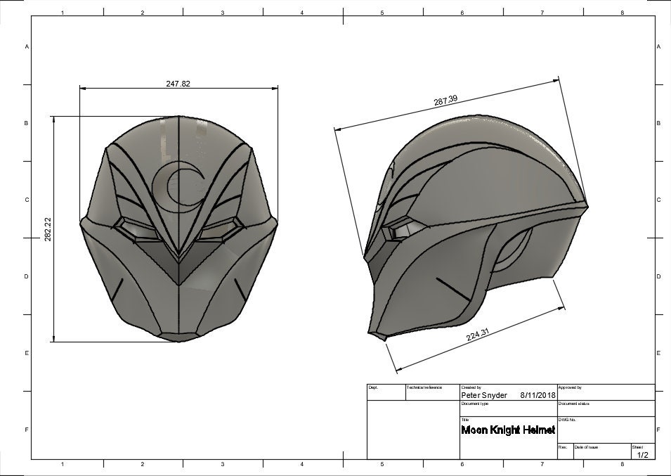 Moon Knight Helmet - Etsy