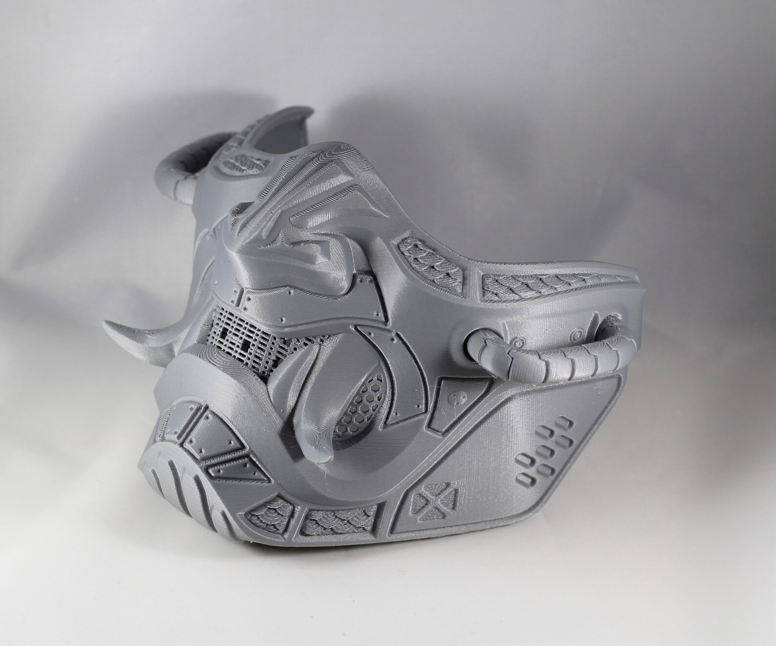 Half Cyber Oni Mask - Etsy