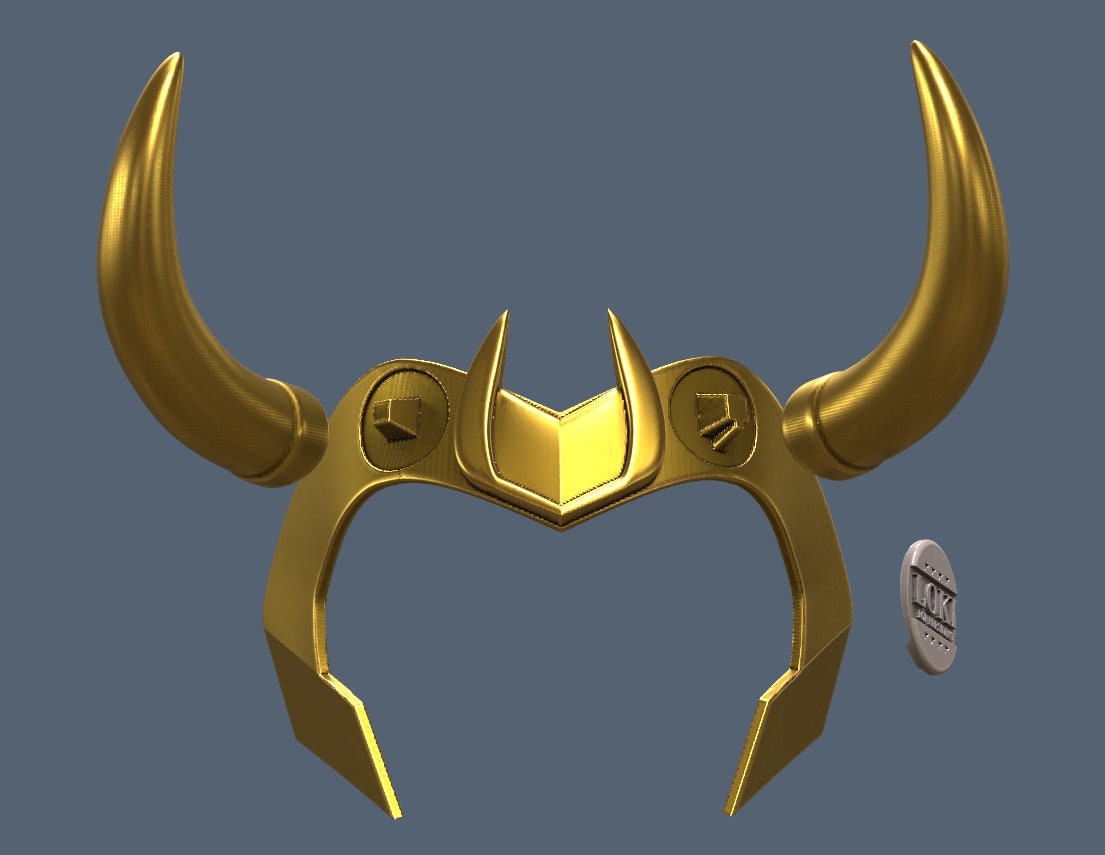 Loki Crown: Raw 3D Print - Etsy