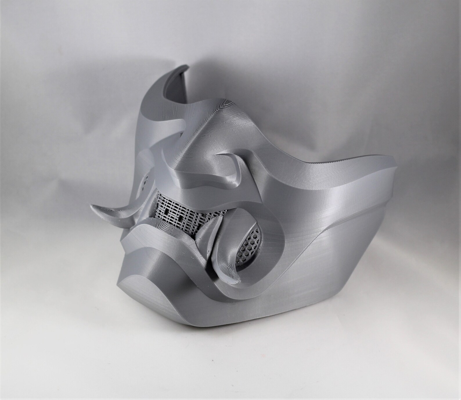 Half Oni Mask - Etsy