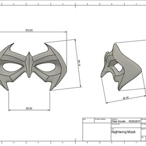 Nightwing Mask 3D Model STL Files | Etsy