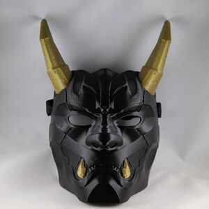 Oni Red Hood Mask Version 2 oni Mask - Etsy