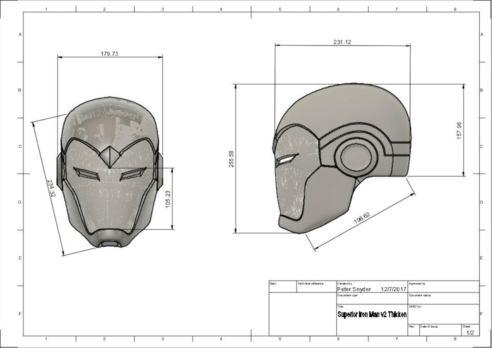 Superior Iron Man Helmet 3D Model STL File - Etsy