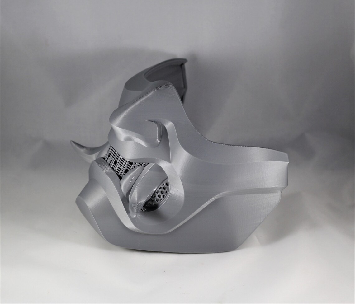 Half Oni Mask - Etsy