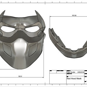 Red Hood Mask 3D Model STL Files - Etsy