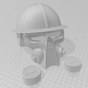 Gas Mask Helmet 3D Model STL File - Etsy
