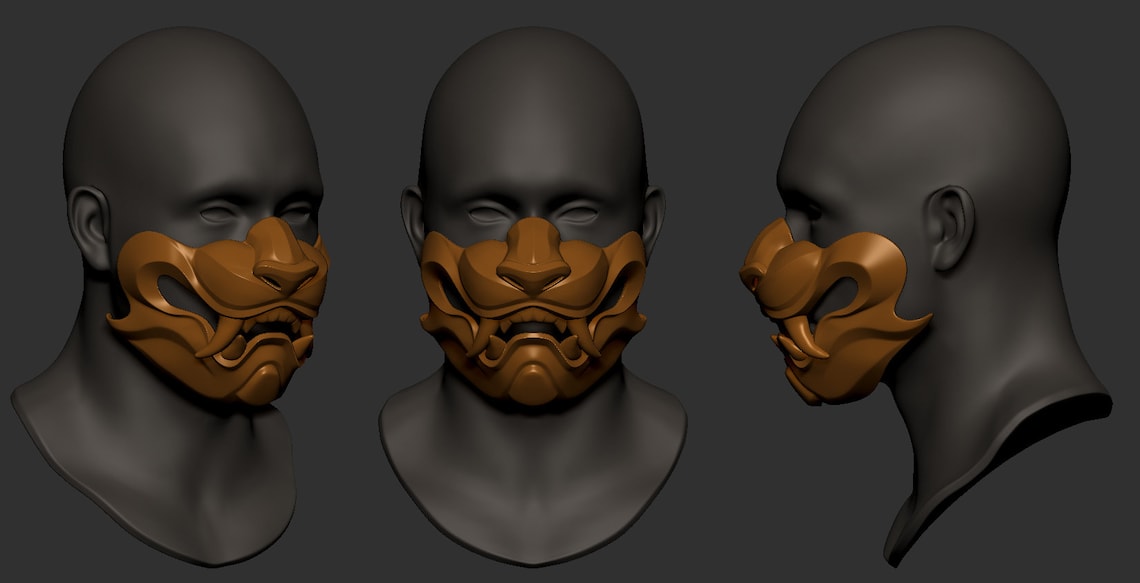 Lion Oni Mask - Etsy