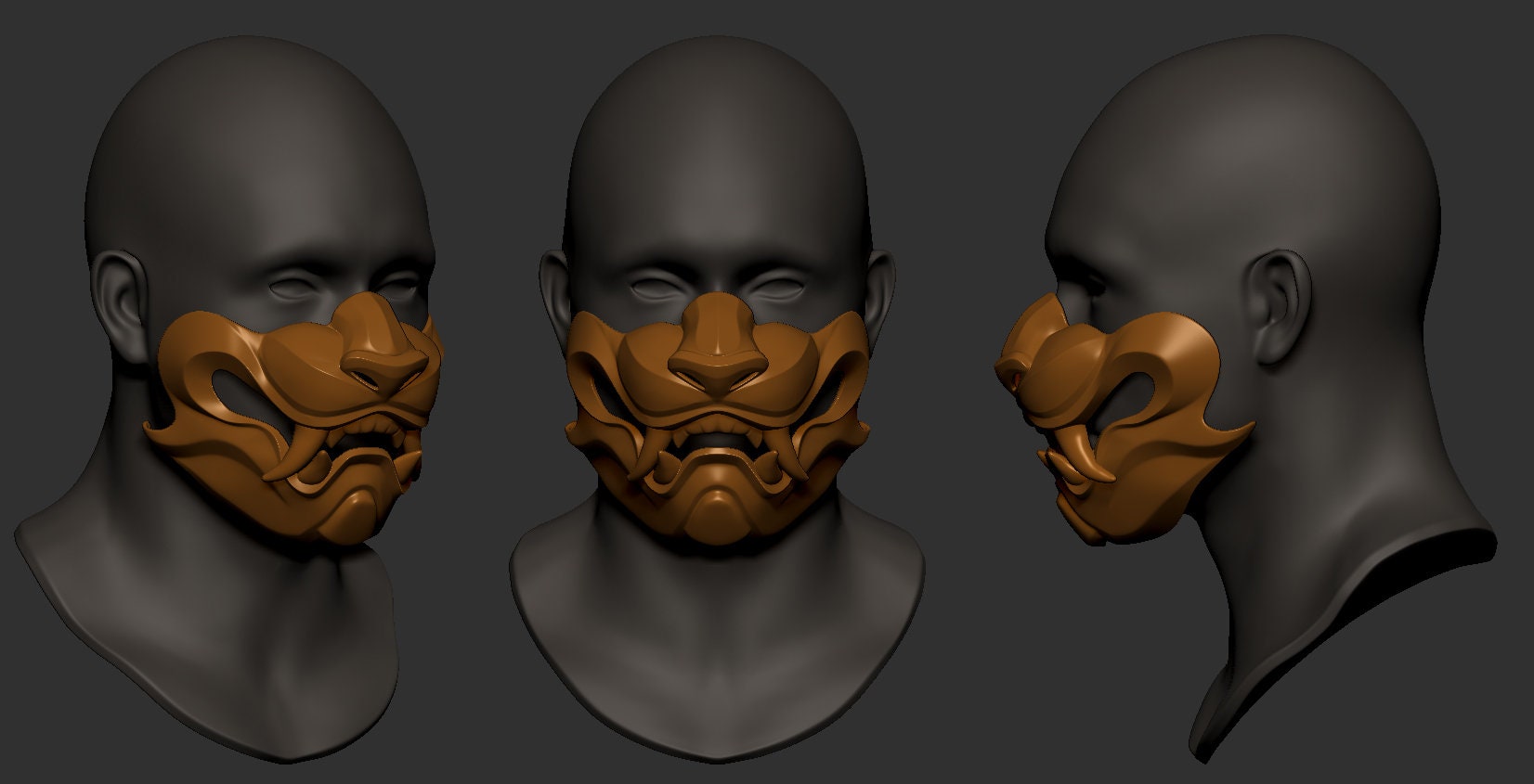 Lion Oni Mask | Etsy