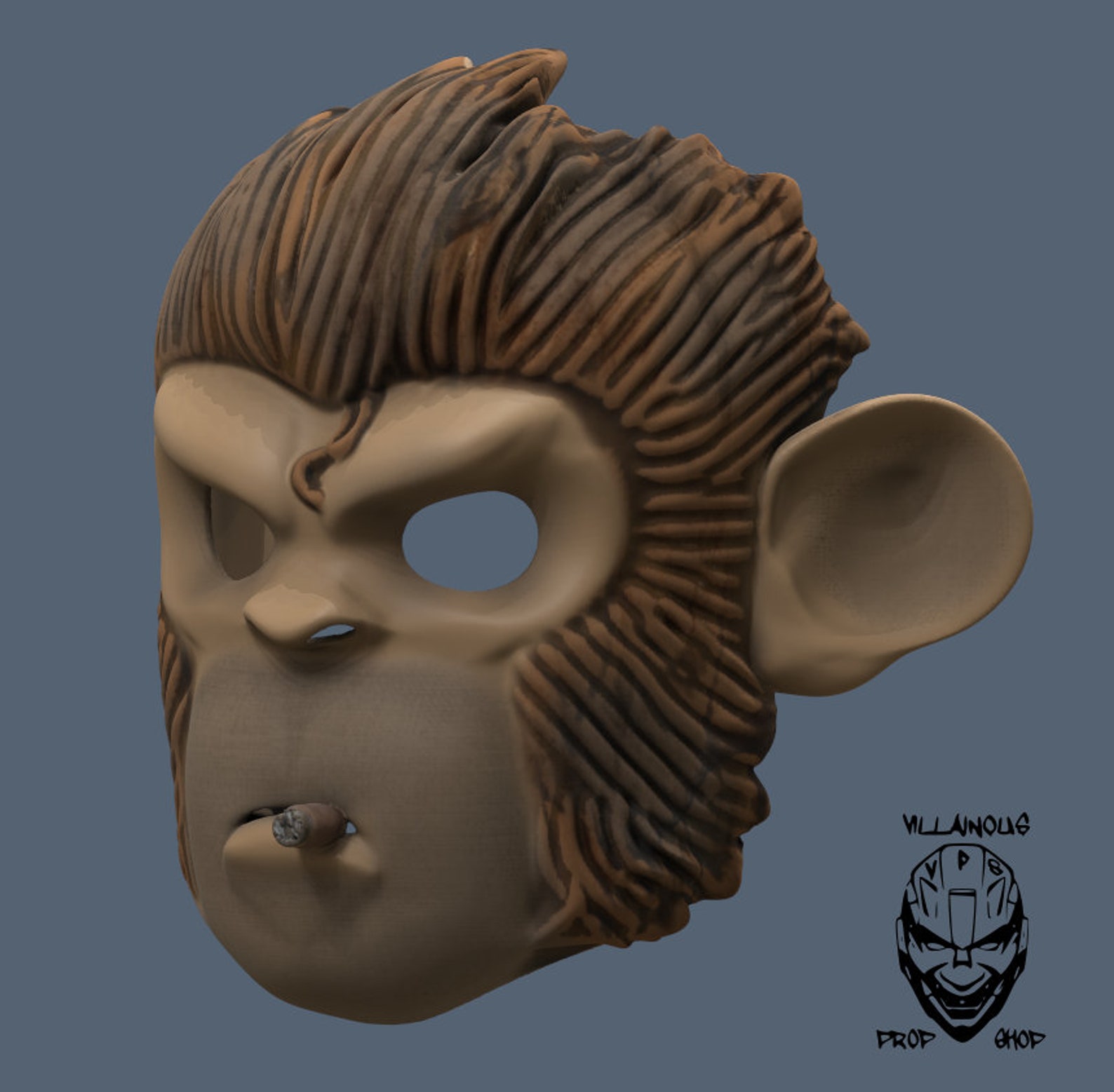 Space Monkey / Pogo Mask 3D Model OBJ File - Etsy