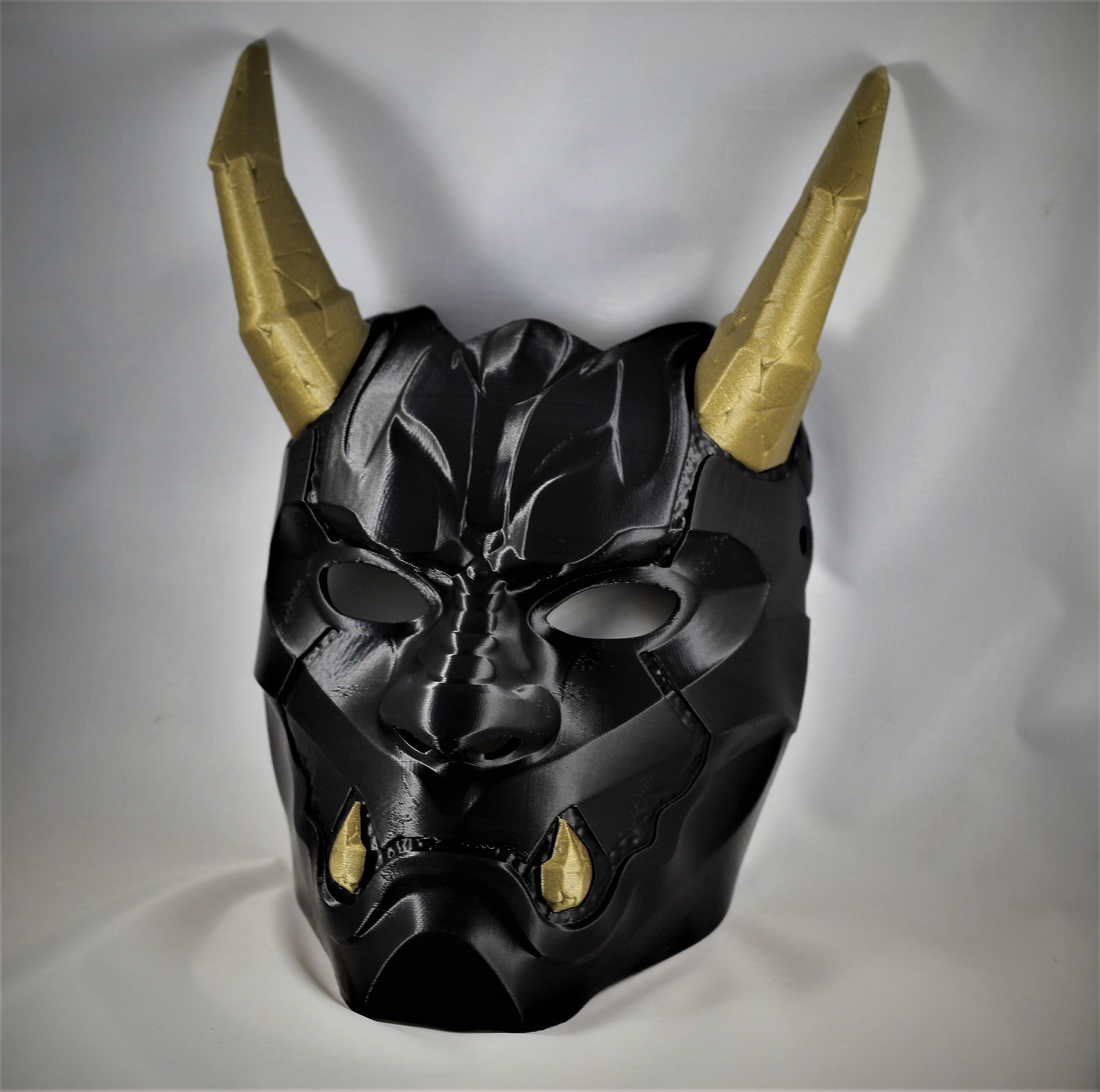 Oni Red Hood Mask Version 2 (oni Mask) - Etsy