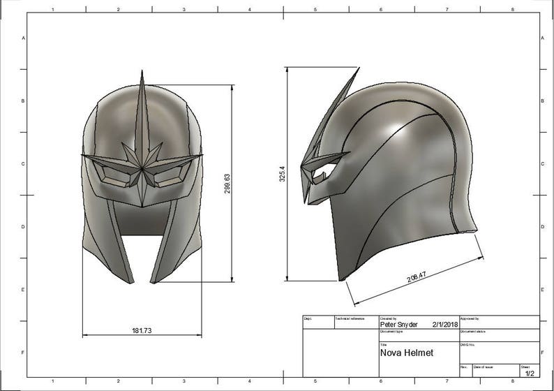 Nova Helmet 3d Model Stl File Etsy