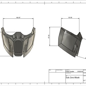 Sub Zero Mask 3D Model STL Files - Etsy