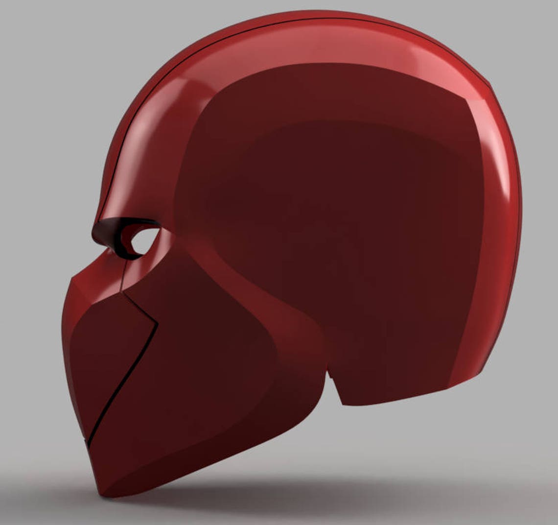Red Hood Helmet Version 3 3D Model STL Files - Etsy