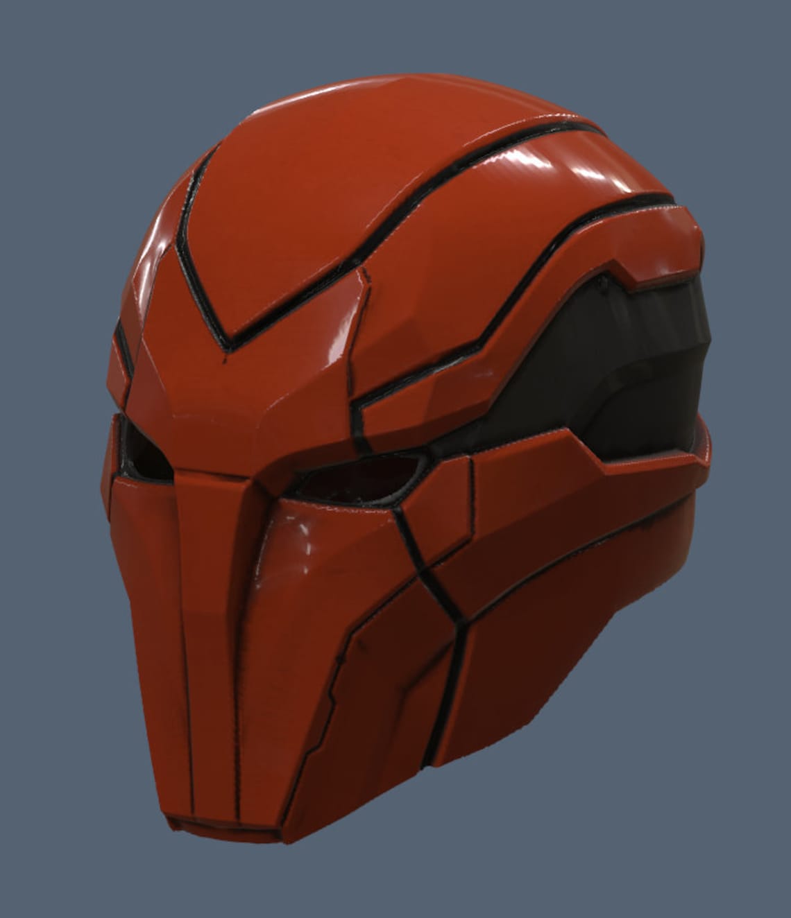 Red Hood Injustice 2 Helmet 3D Model STL File | Etsy