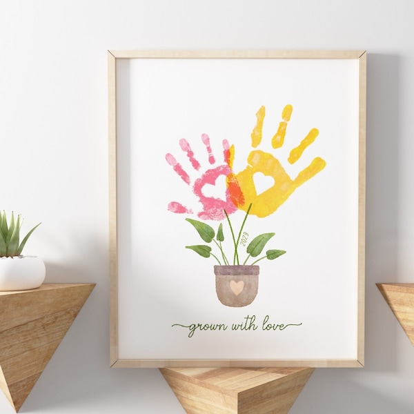 Grandparents Day Handprint Craft - Etsy
