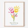 Happy Easter Handprint Art Footprint Little Chick Spring DIY Gift ...