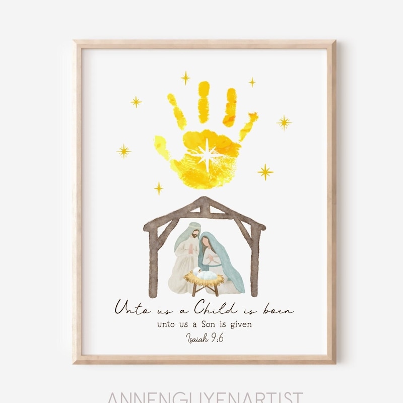Christmas Handprint - Etsy