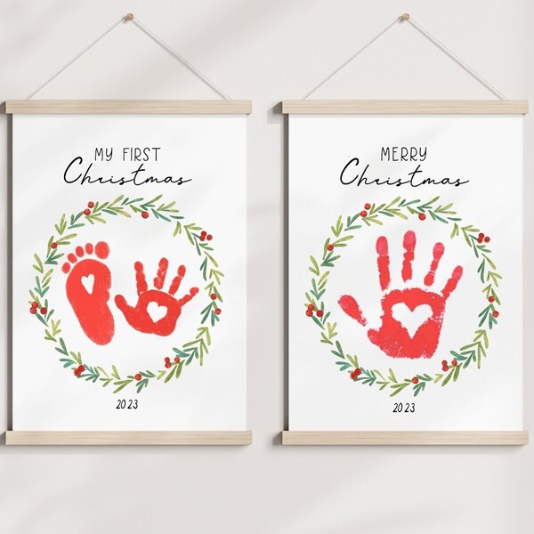 Christmas Handprint - Etsy