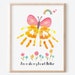 Happy Easter Handprint Art Footprint Little Chick Spring DIY Gift ...