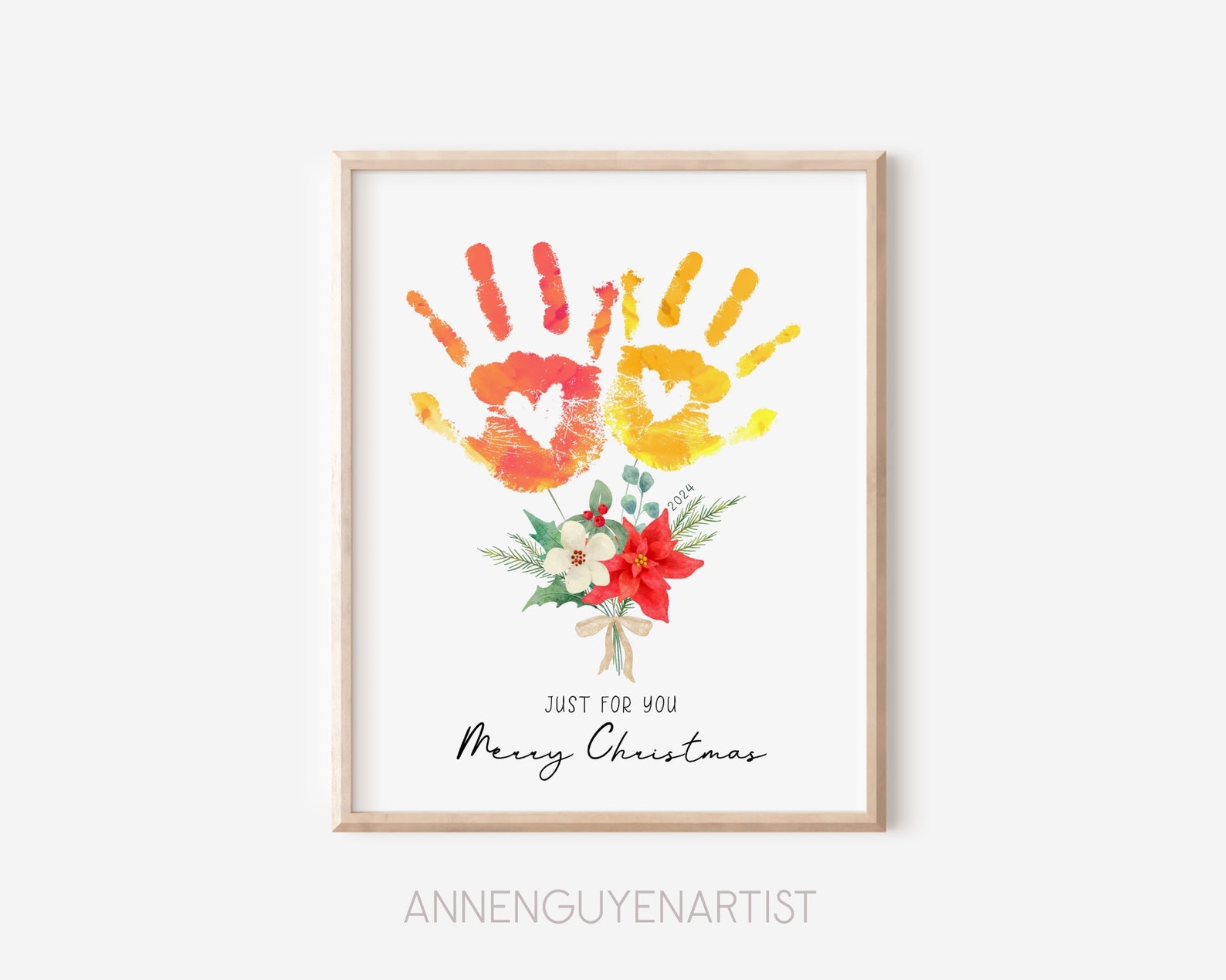 Christmas Kids Activities Christian Printable Handprint Art Bundle Set ...