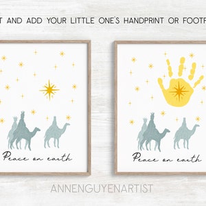 Christian Christmas Kids Craft Sunday School Handprint Art Nativity 6 ...