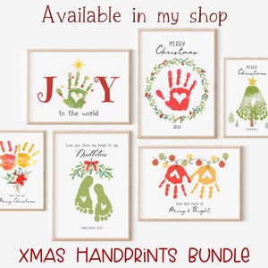 Happy New Year 2024 Handprint Christmas Craft Footprint Holidays Art ...